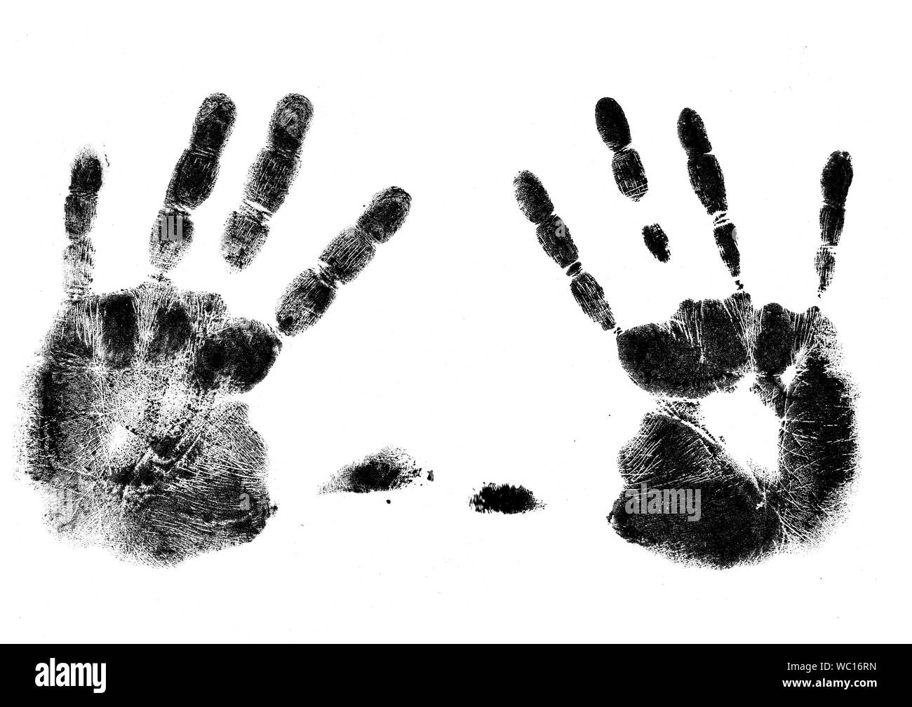 Handprints Cut Out Stock Images & Pictures - Alamy