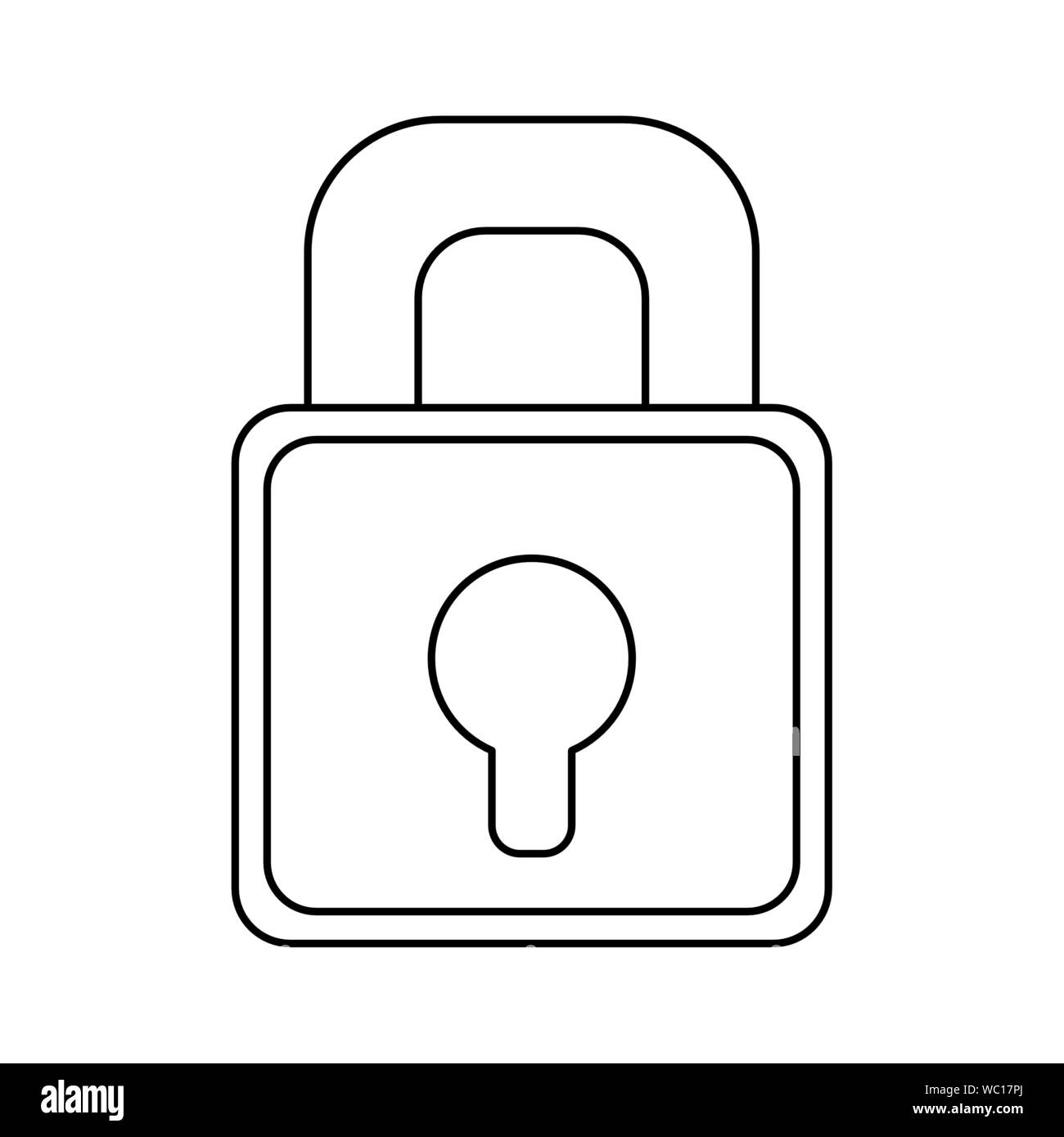 Isolated padlock vector design Stock Vector Image & Art - Alamy