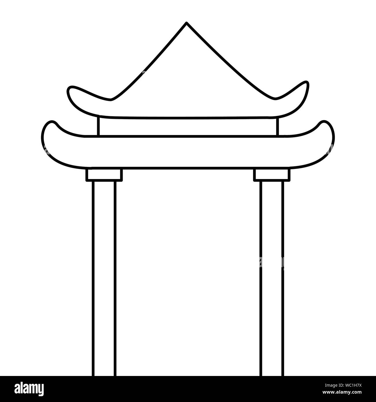 China arch Stock Vector Images - Alamy