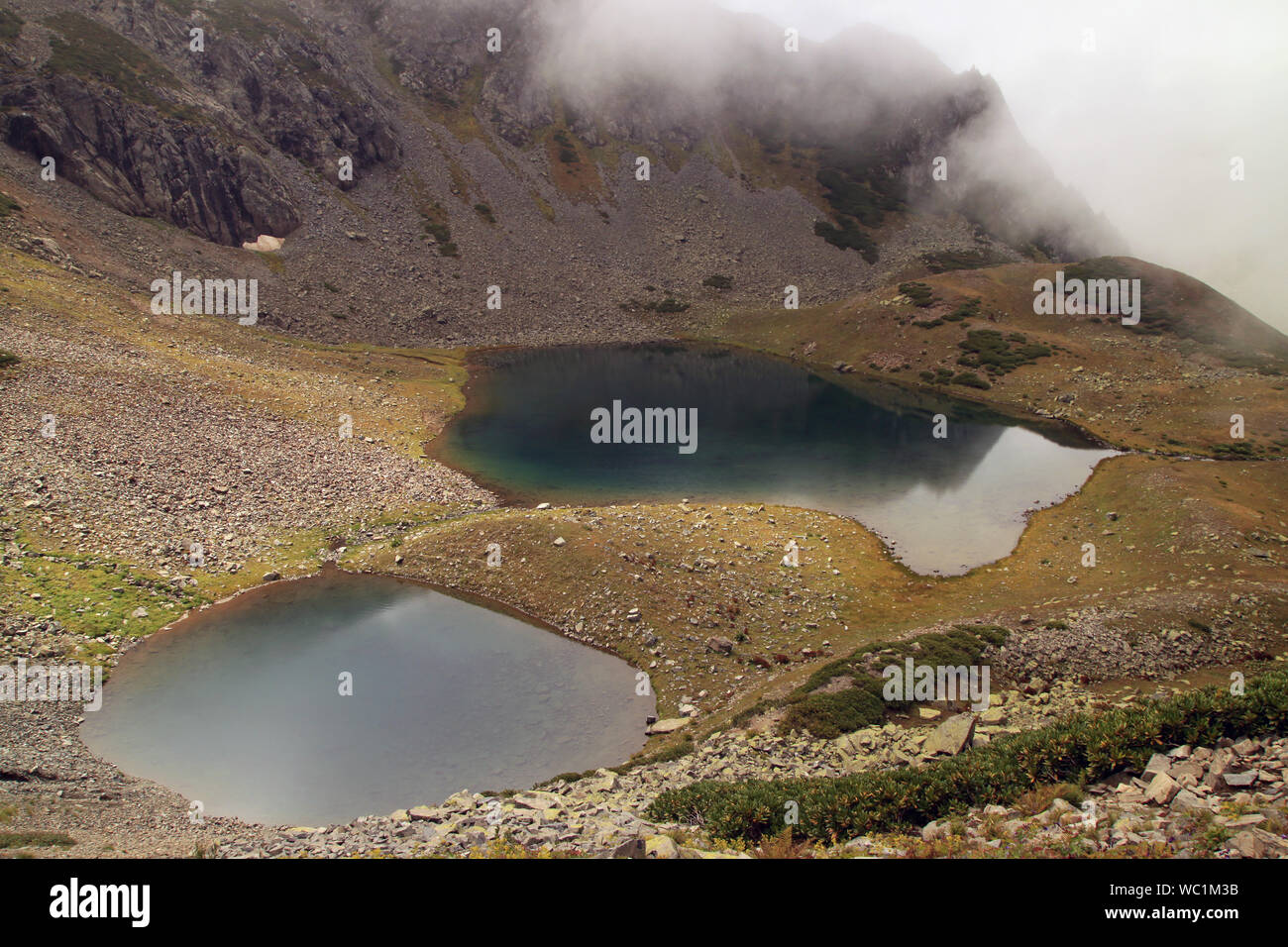 glacial lakes in the eastern Black Sea region in turkey form beautiful ...