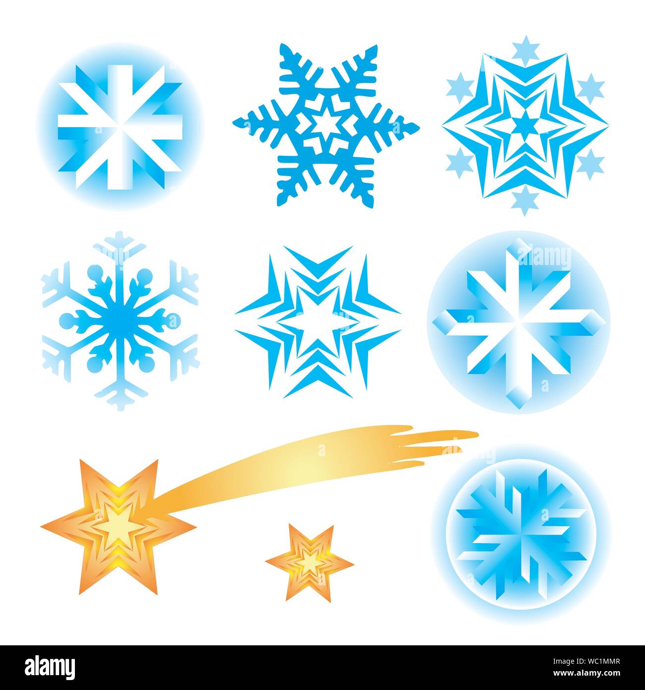 Christmas stars Cut Out Stock Images & Pictures - Alamy