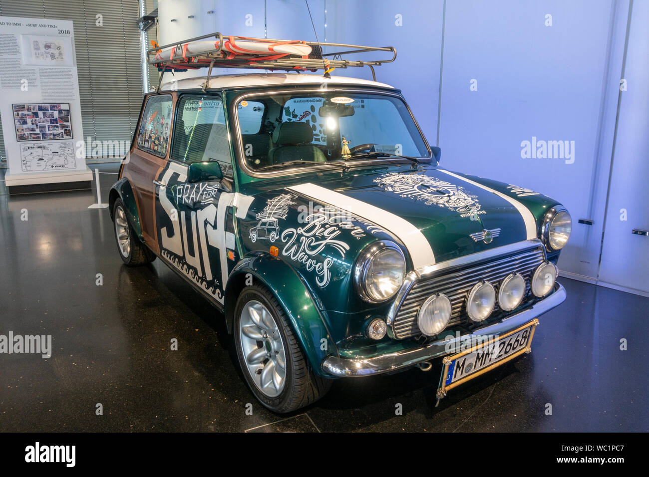 A Mini 1.3l (1997), part of the historical mini cooper car display, BMW ...