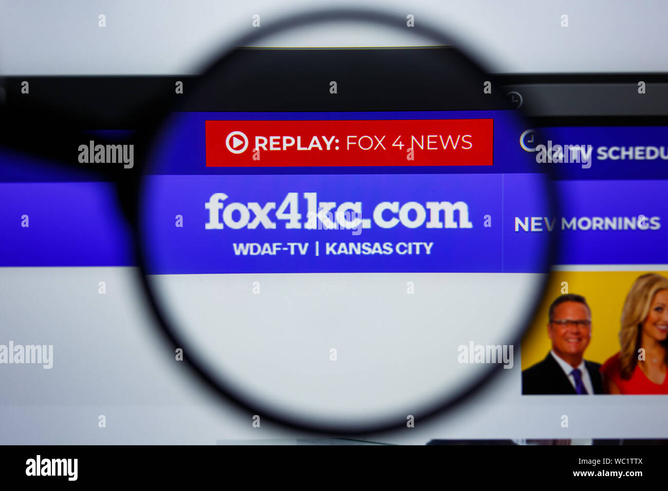 Los Angeles, California, USA - 21 Jule 2019: Illustrative Editorial of FOX4KC.COM website ...