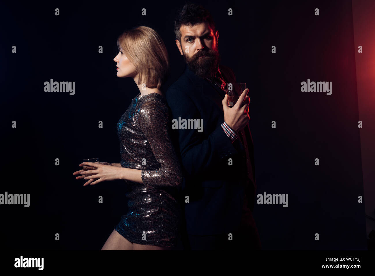 Man woman couple lady fancy hi-res stock photography and images - Alamy