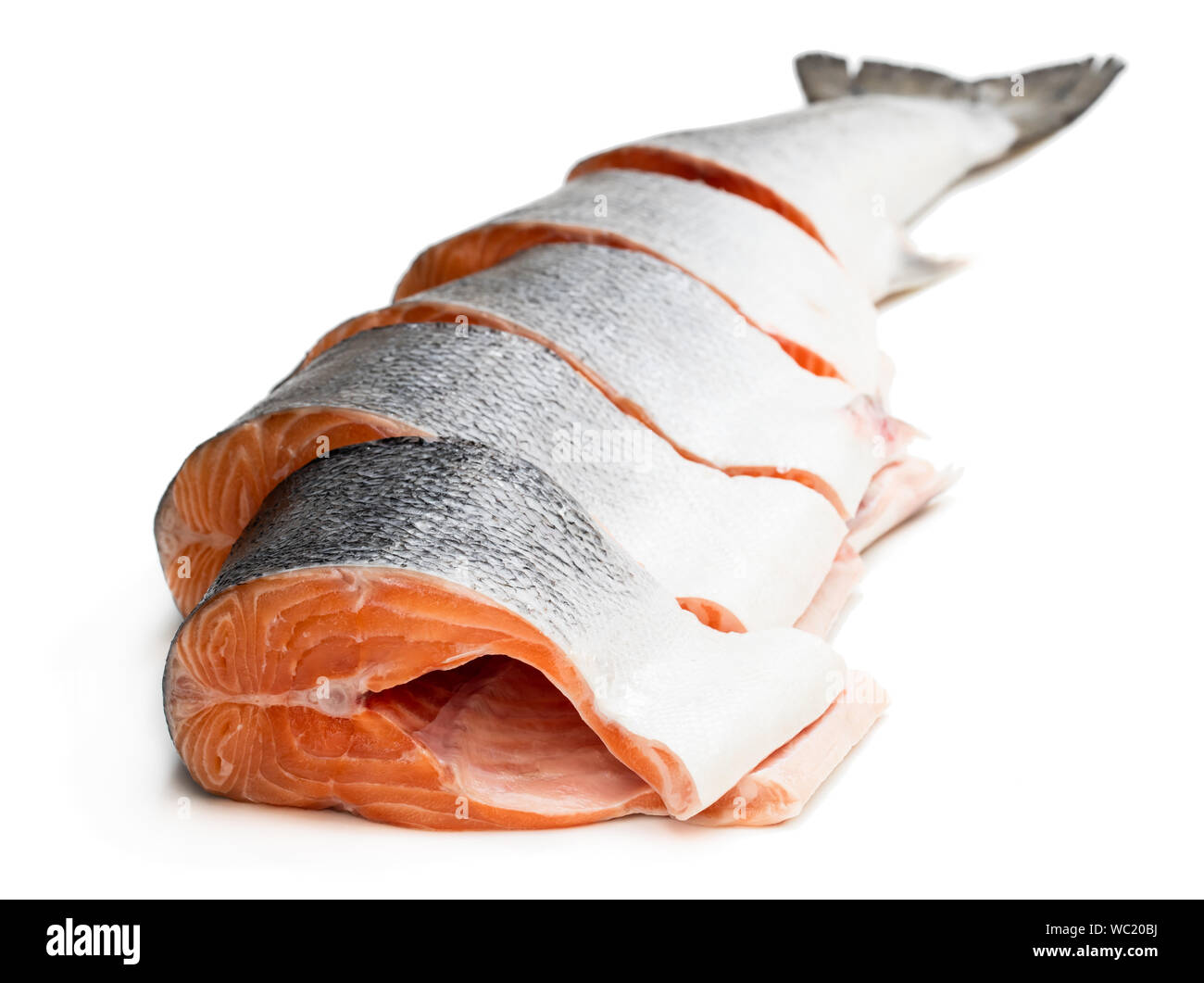 Raw salmon fillet silver skin hi-res stock photography and images - Alamy