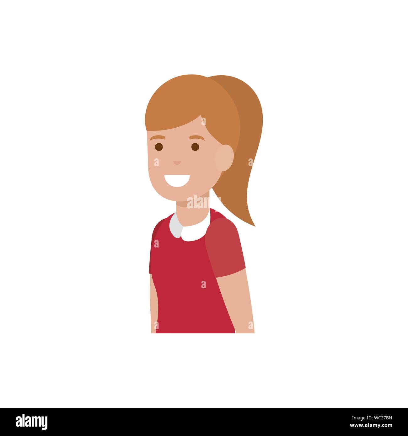 Isolated girl cartoon design Stock Vector Image & Art - Alamy