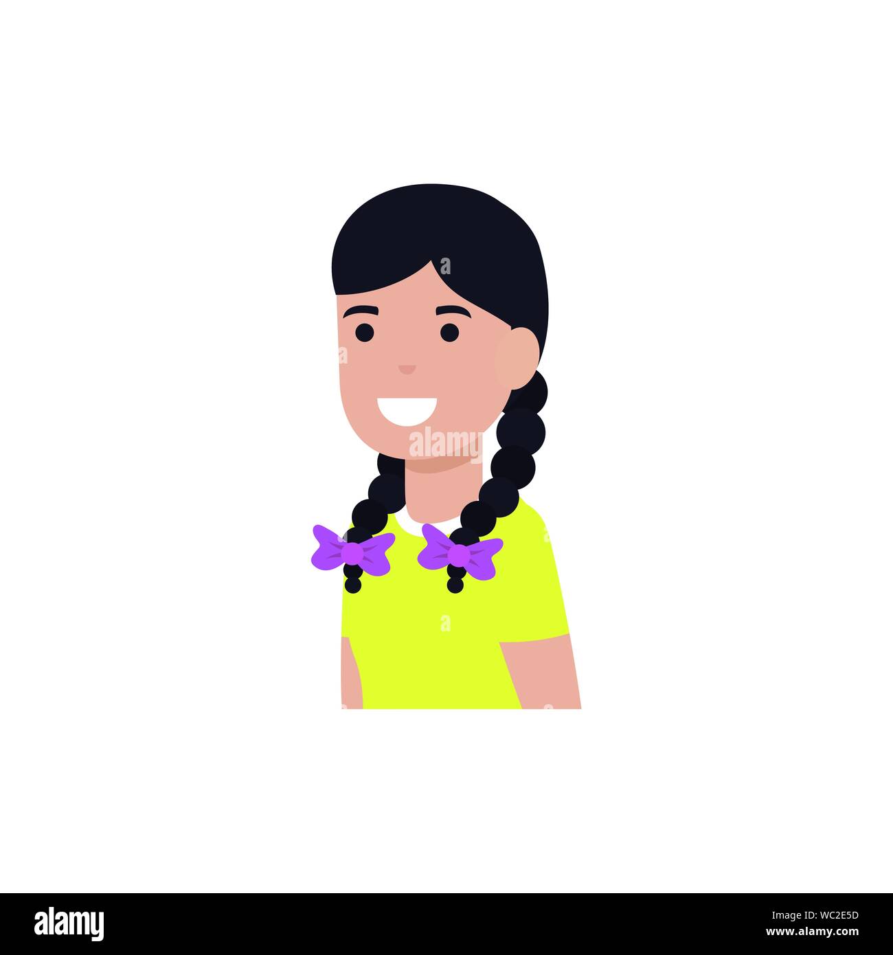 Isolated girl cartoon design Stock Vector Image & Art - Alamy
