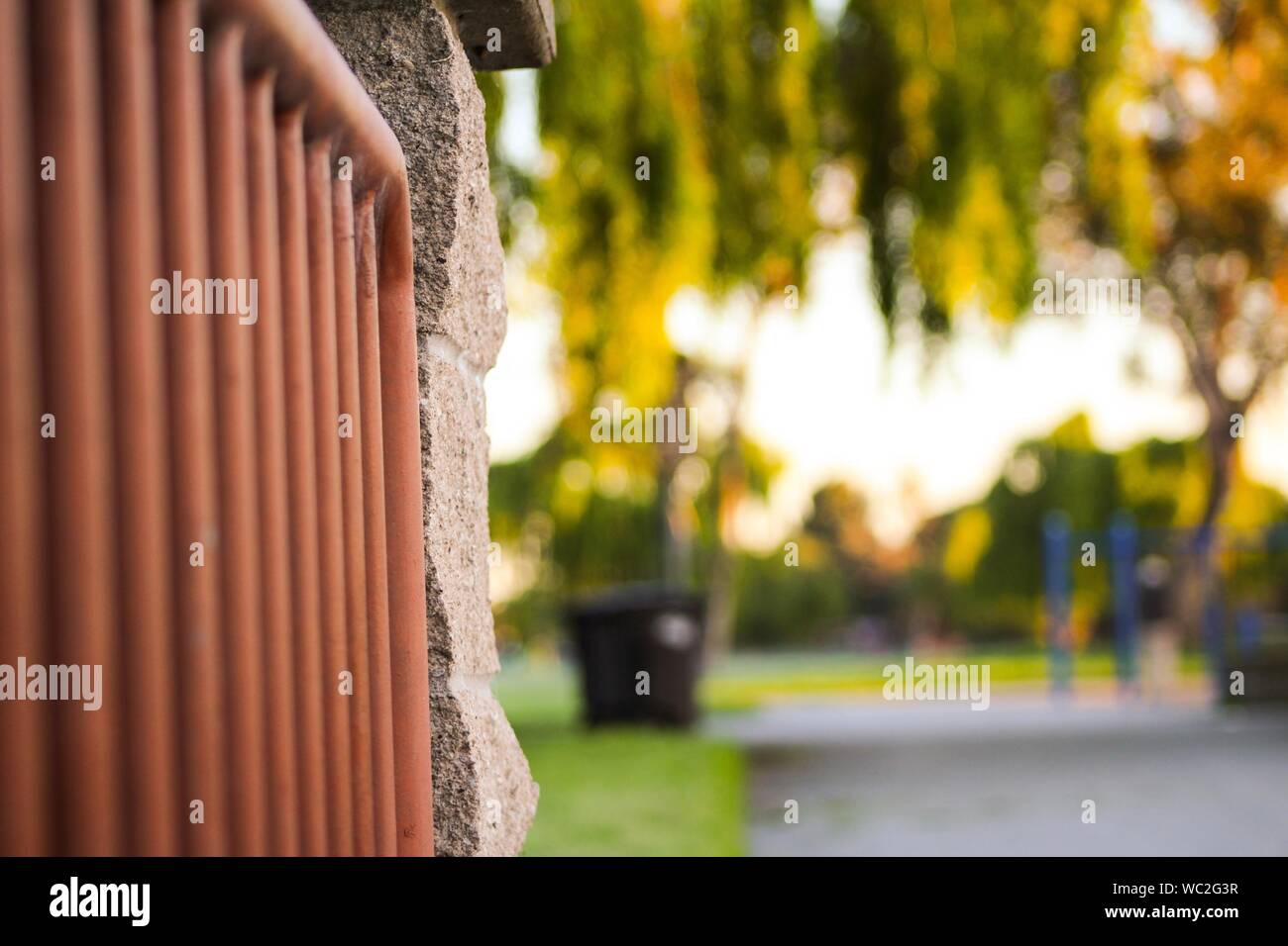 Walkway fence hi-res stock photography and images - Alamy