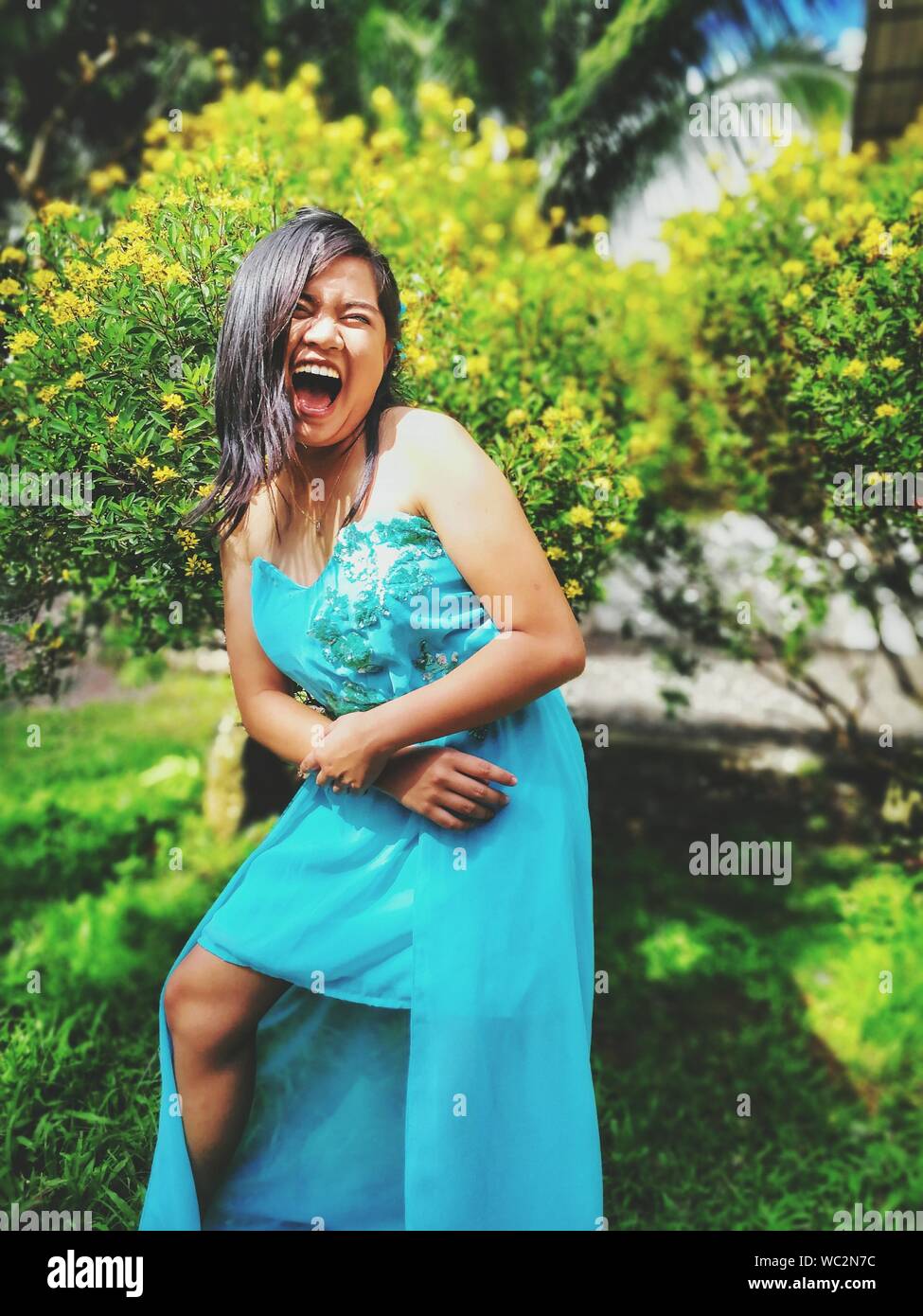 Women park laughing hi-res stock photography and images - Alamy