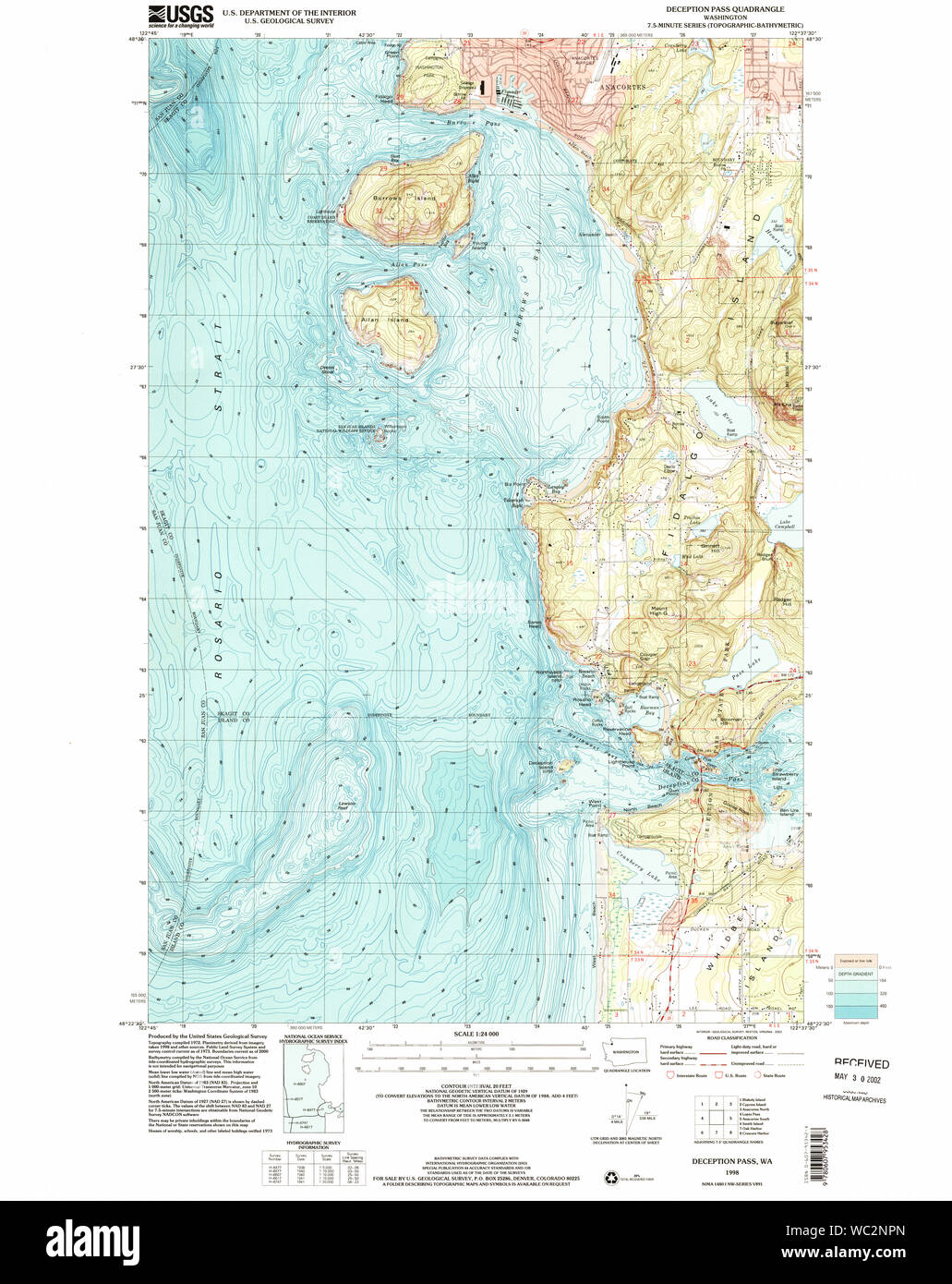 Deception pass map hi-res stock photography and images - Alamy