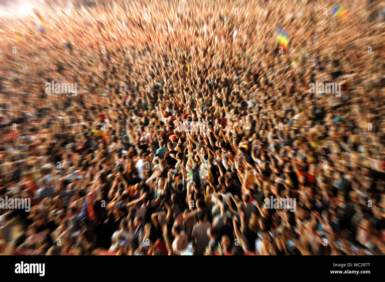 Blurred crowd stadium hi-res stock photography and images - Alamy