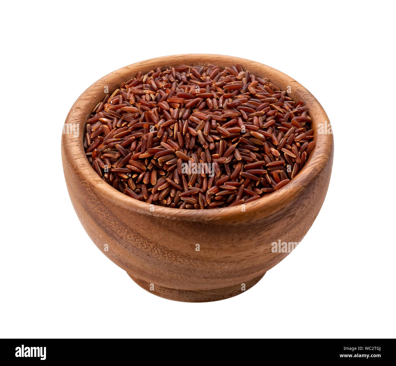 Red rice isolated on white background with clipping path Stock Photo ...