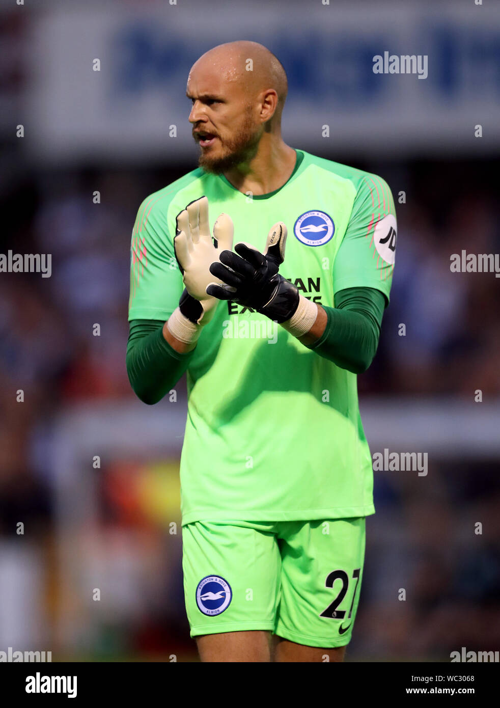 Brighton & Hove Albion goalkeeper David Button during the Carabao Cup ...