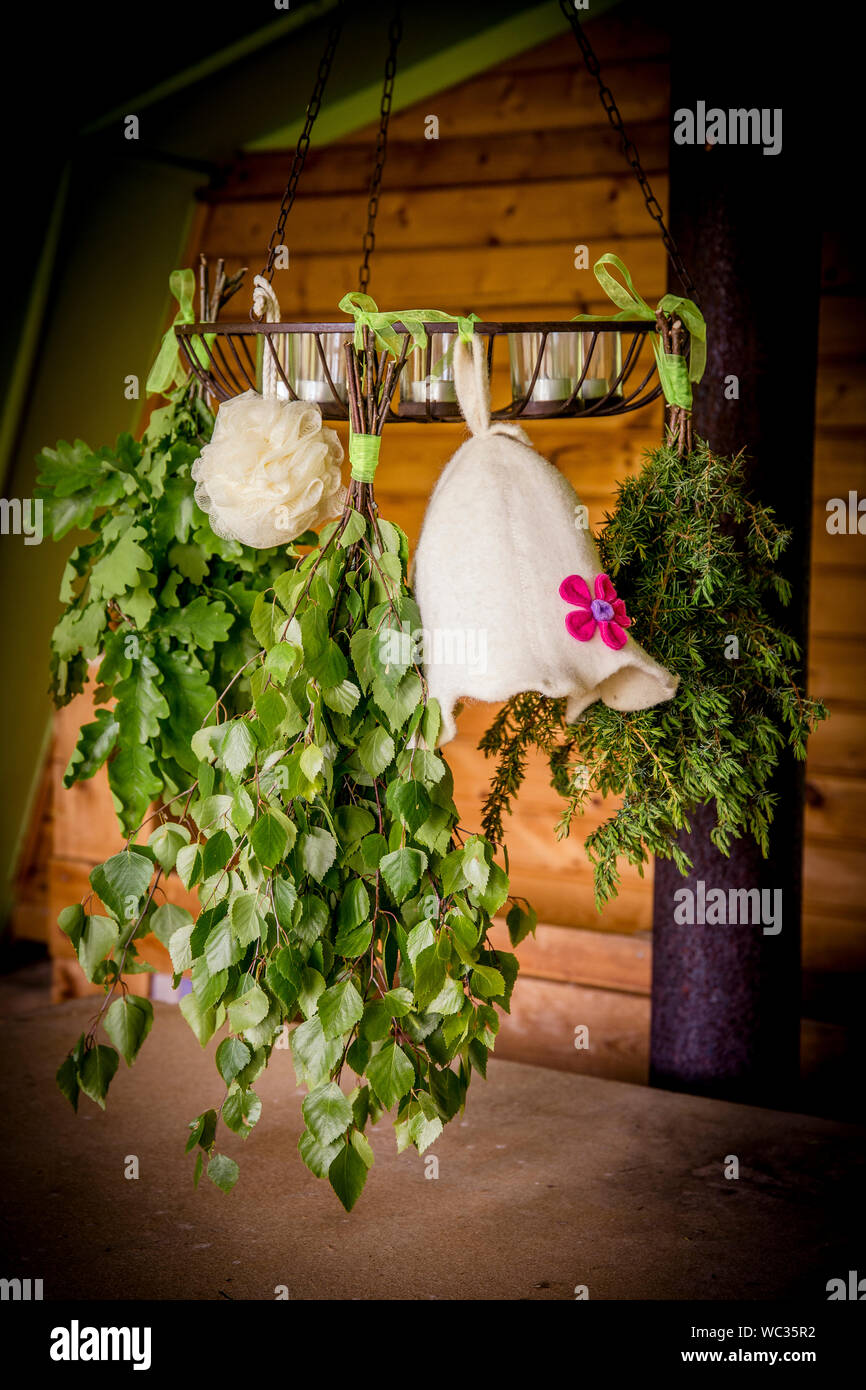 Birch, juniper,oak tree sauna whisks brooms ( also known as vasta ...