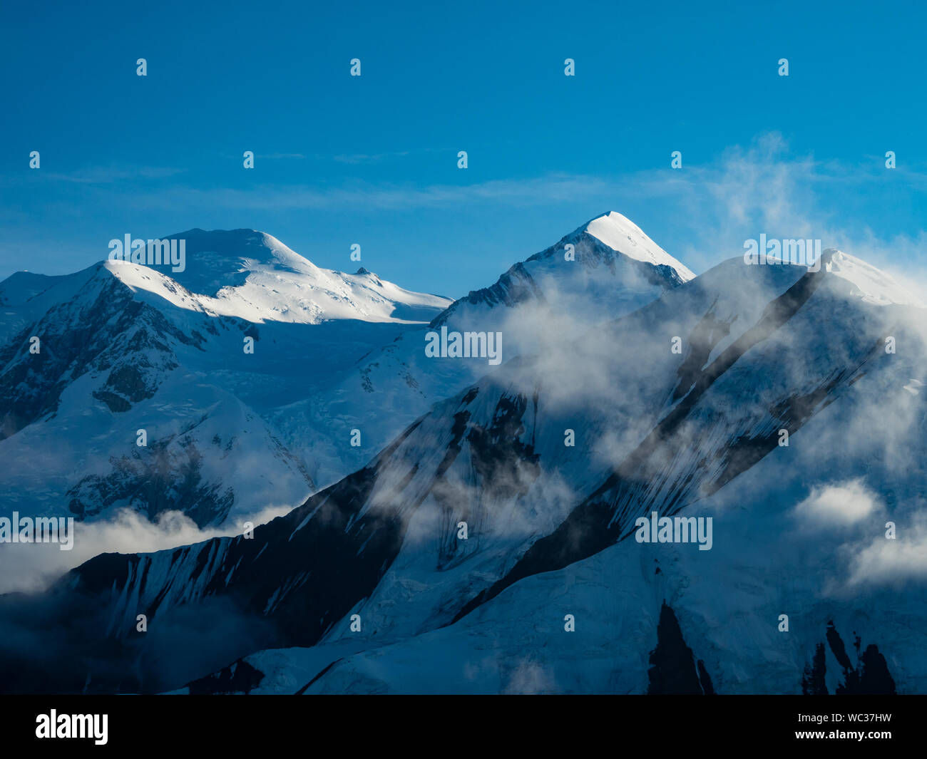 The incredible views of the Denali range in Denali National Park while ...