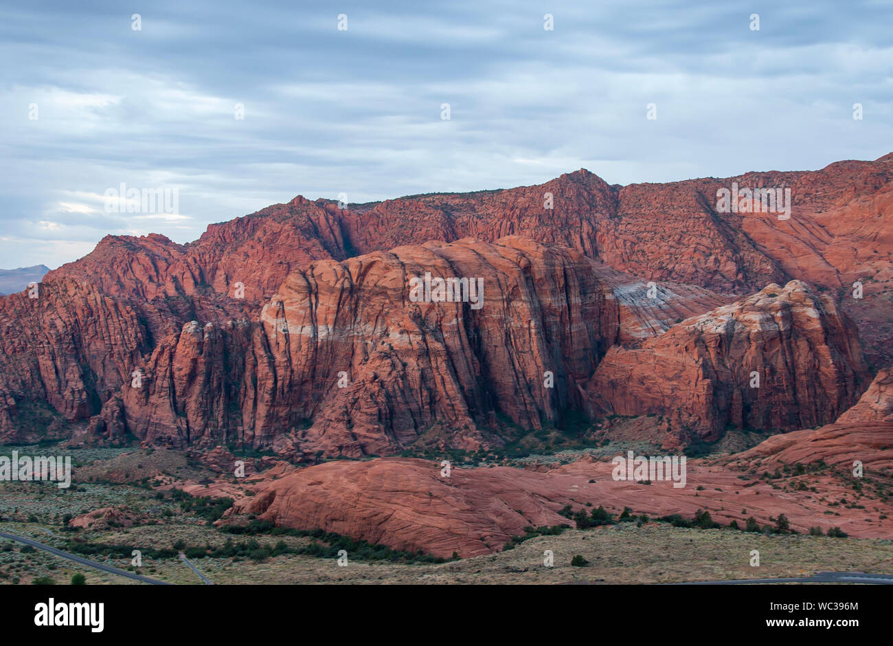 Snow Canyon State Park in Utah featuring red and pink Navajo sandstone ...
