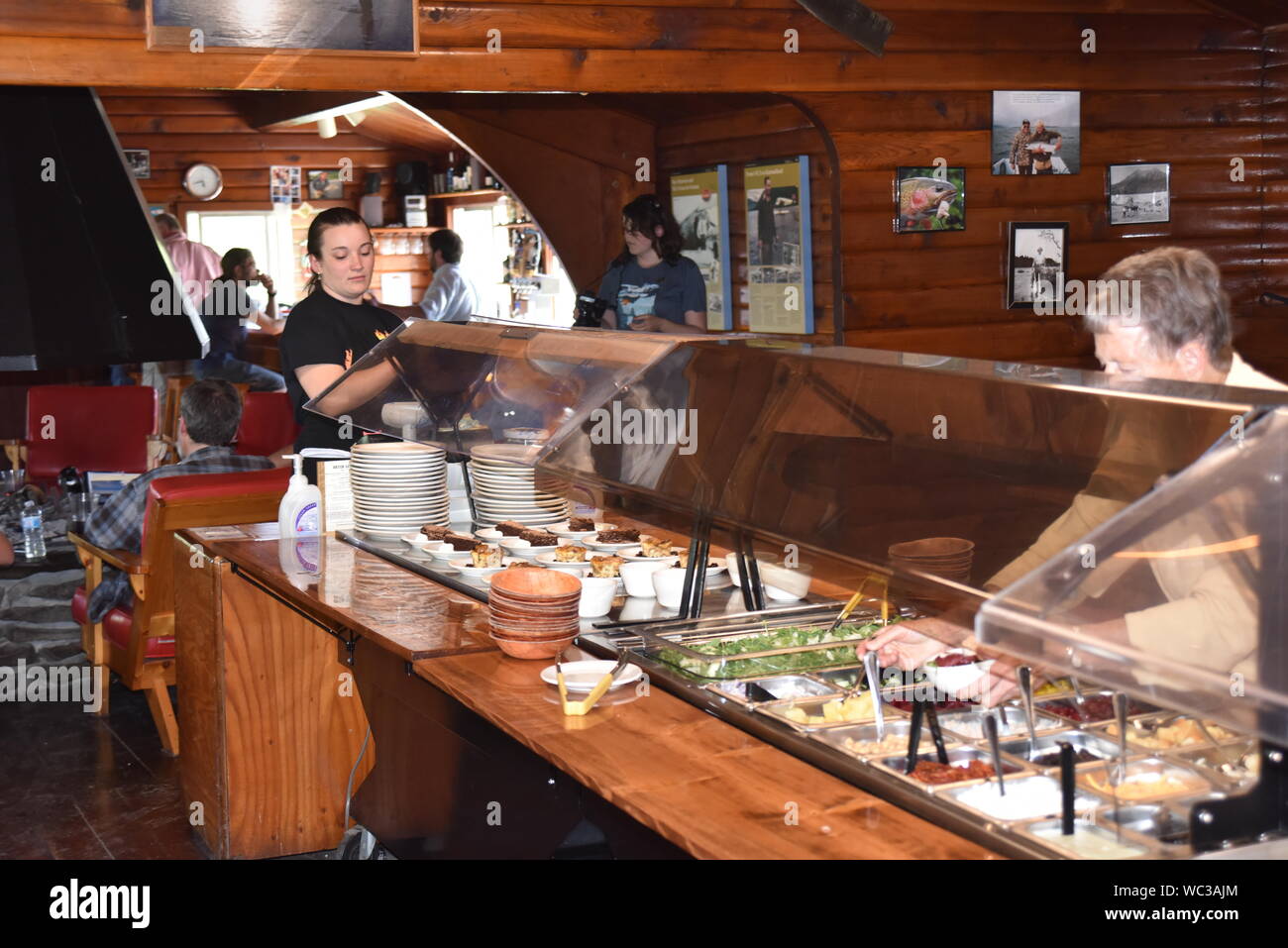 Katmai National Park, Alaska. U.S.A. June 26-28, 2019. Brooks Lodge ...