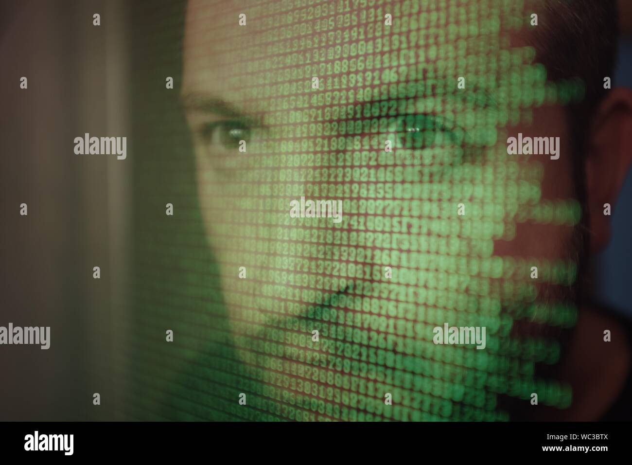 Face reflection screen hi-res stock photography and images - Alamy