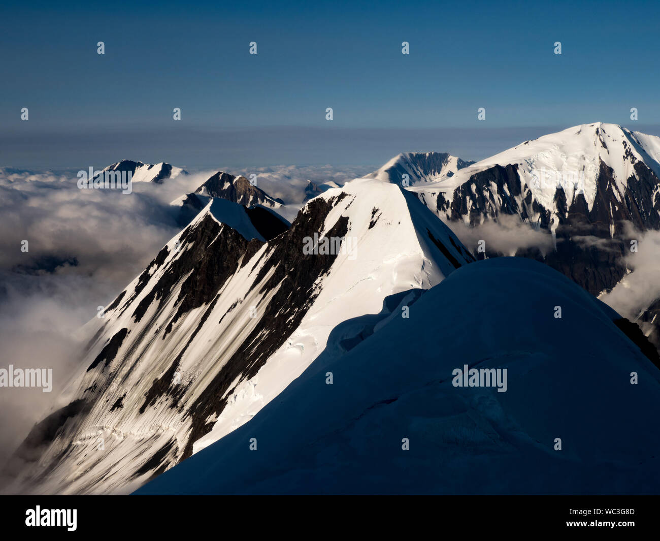 The incredible views of the Denali range in Denali National Park while ...
