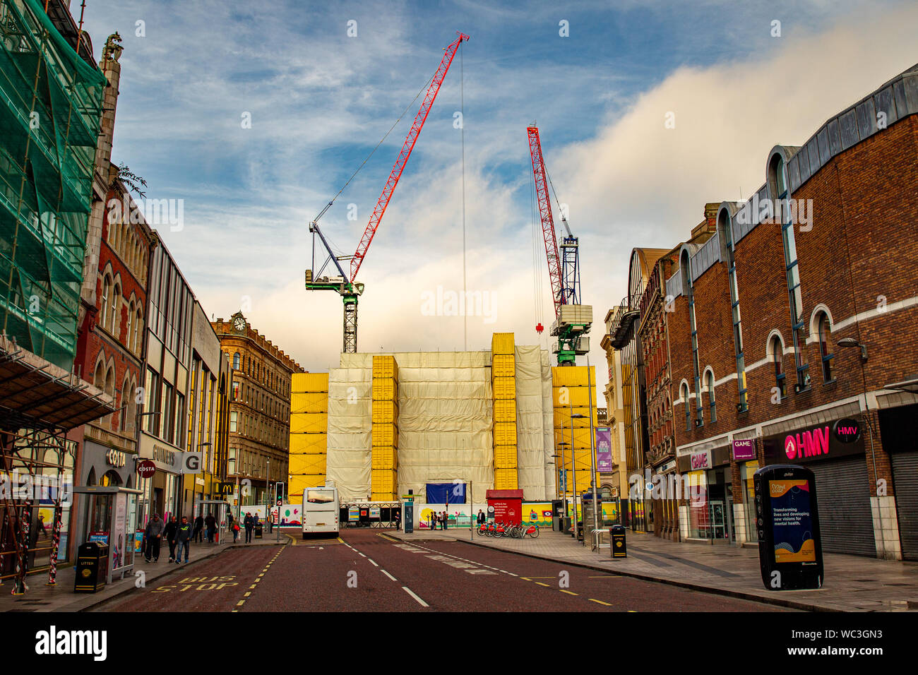 Belfast, UK. 27th Aug, 2019. it is one year since the iconic Bank ...