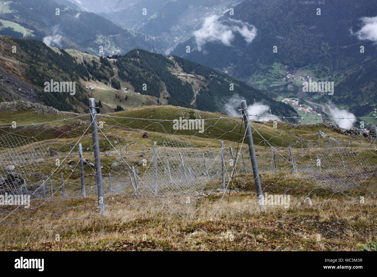 Structures used in avalanche control studies in Trabzon Uzungöl ridges ...