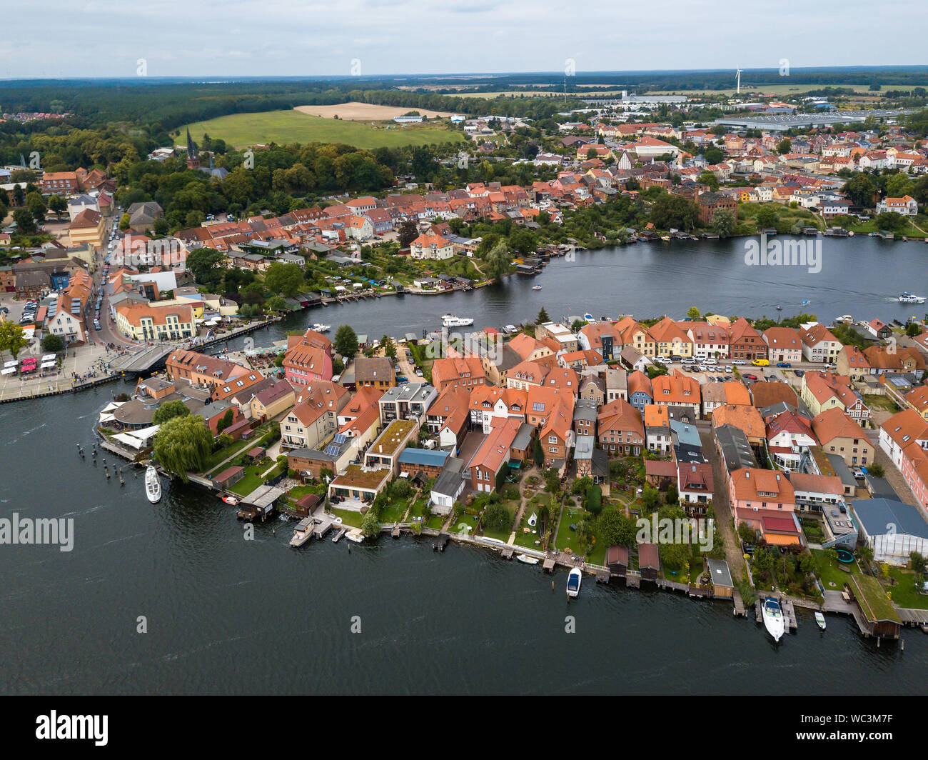 Malchow in the Mecklenburg Lake District, Germany Stock Photo - Alamy