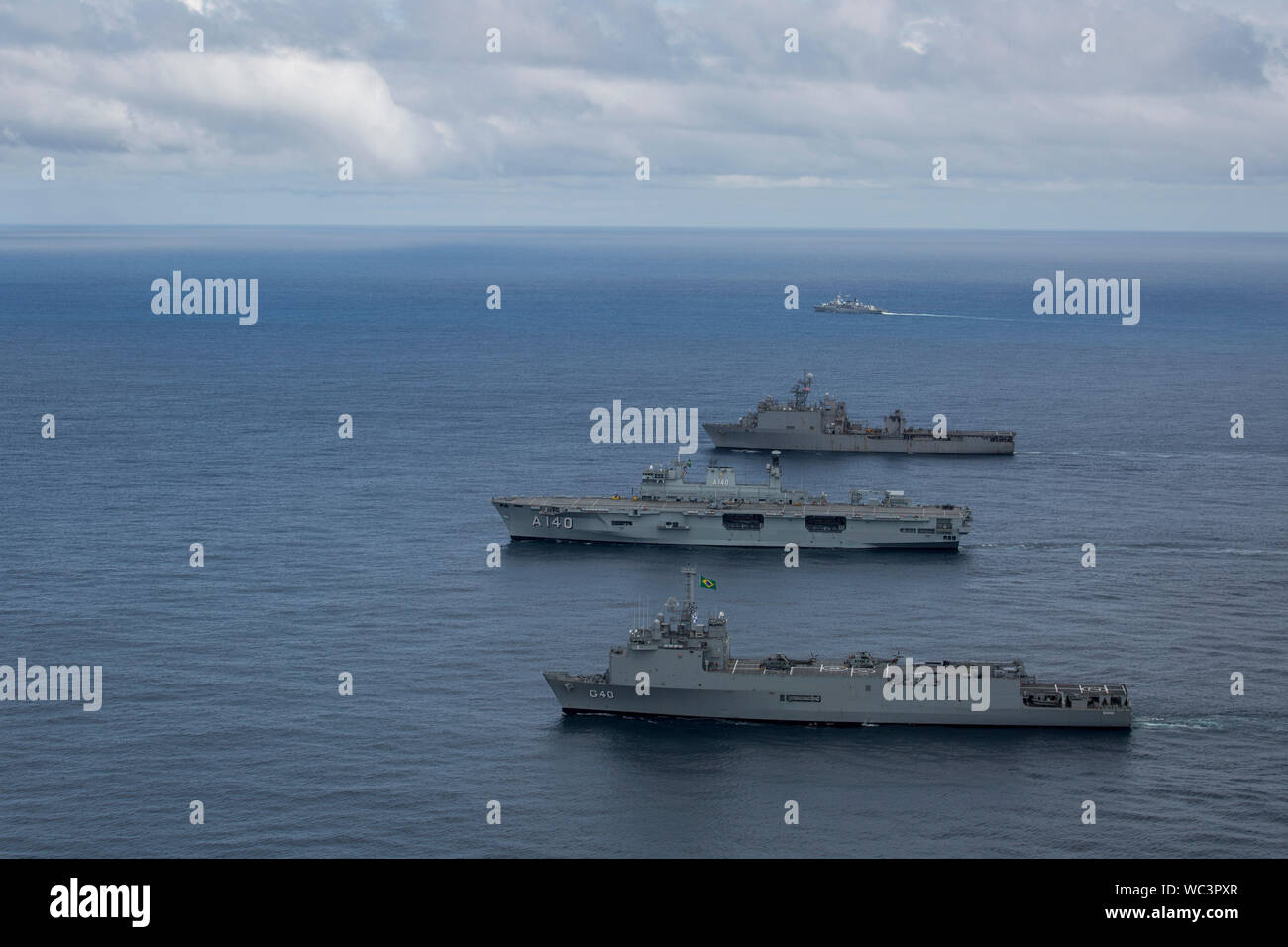 Naval ships from Brazil, Peru, Argentina and the United States conduct ...