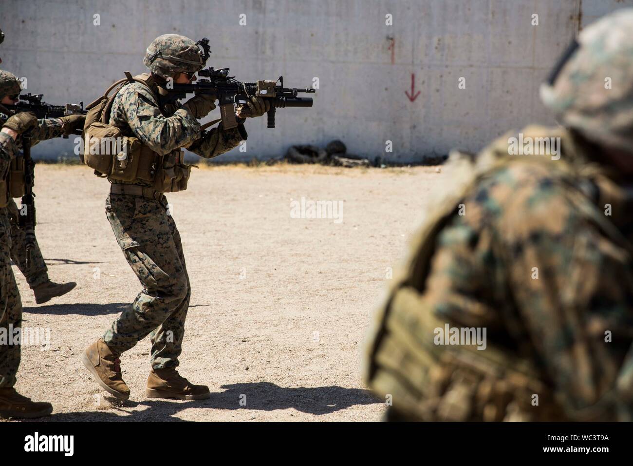 A U.S. Marine with Special Purpose Marine Air-Ground Task Force-Crisis ...