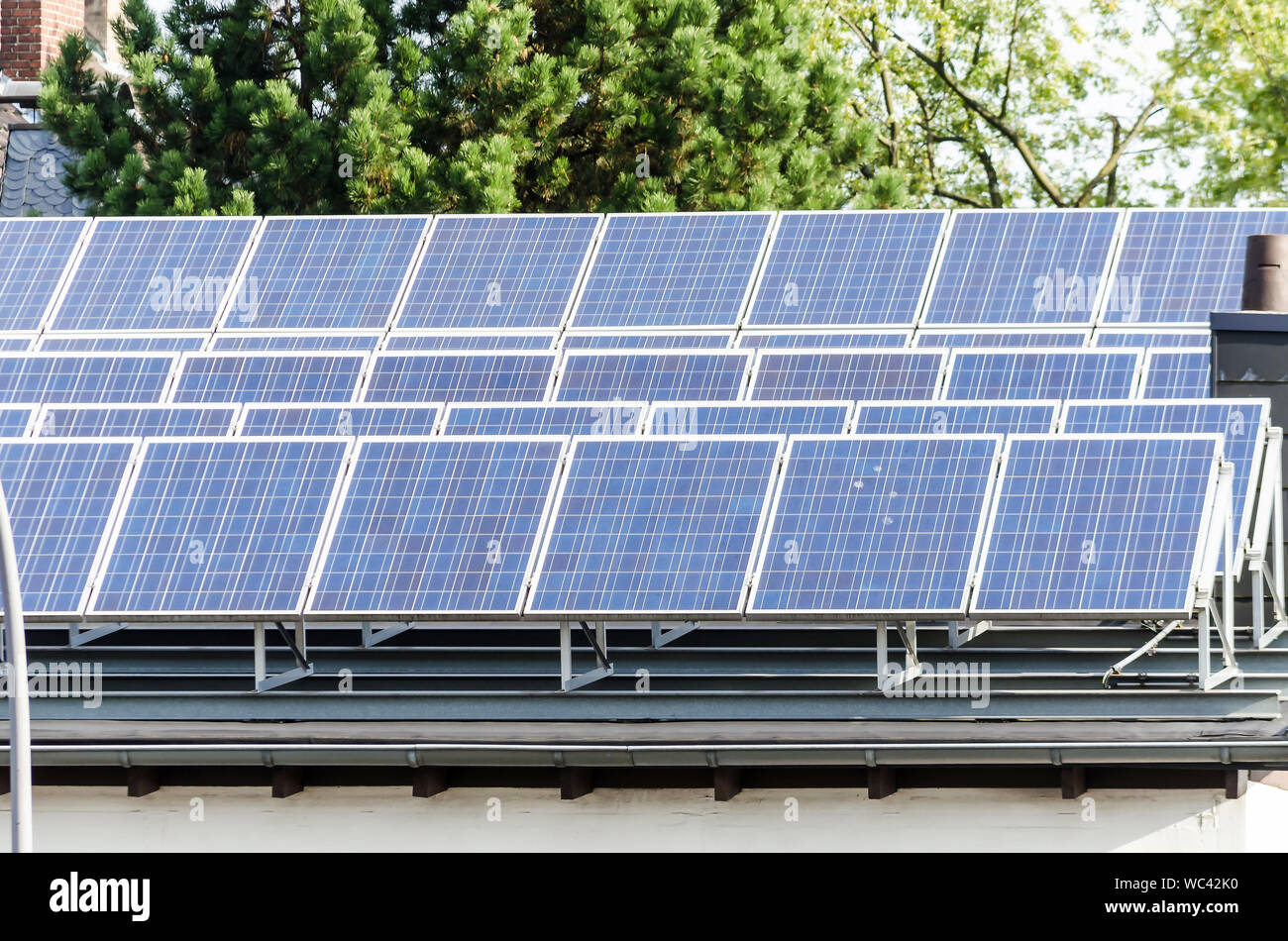 Solar panel tree trees hi-res stock photography and images - Alamy
