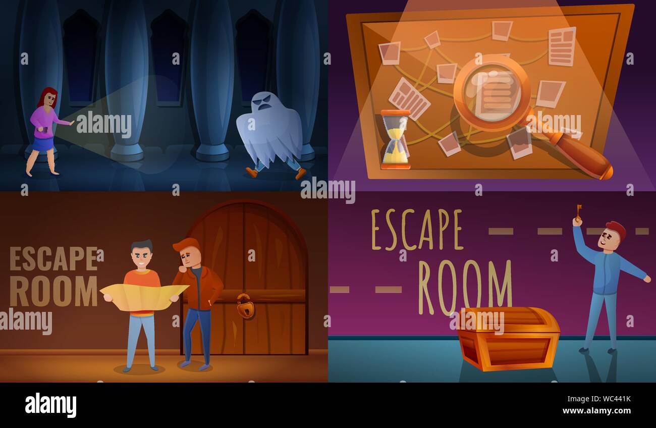 Quest banner set. Cartoon illustration of quest vector banner set for ...