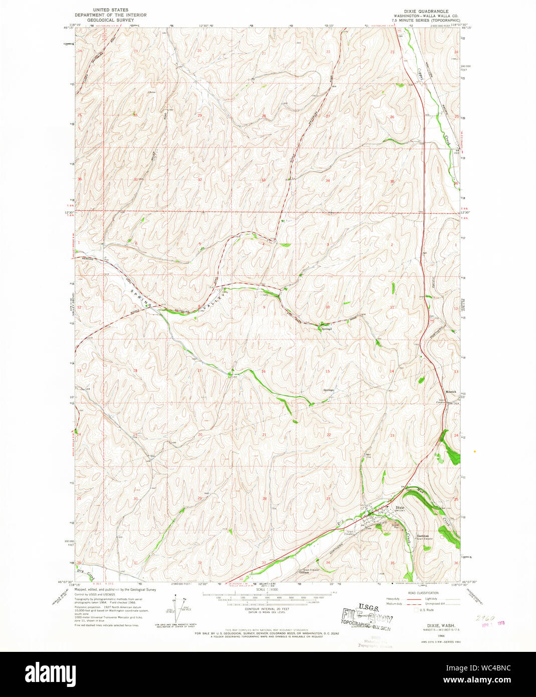 Dixie washington state map hi-res stock photography and images - Alamy