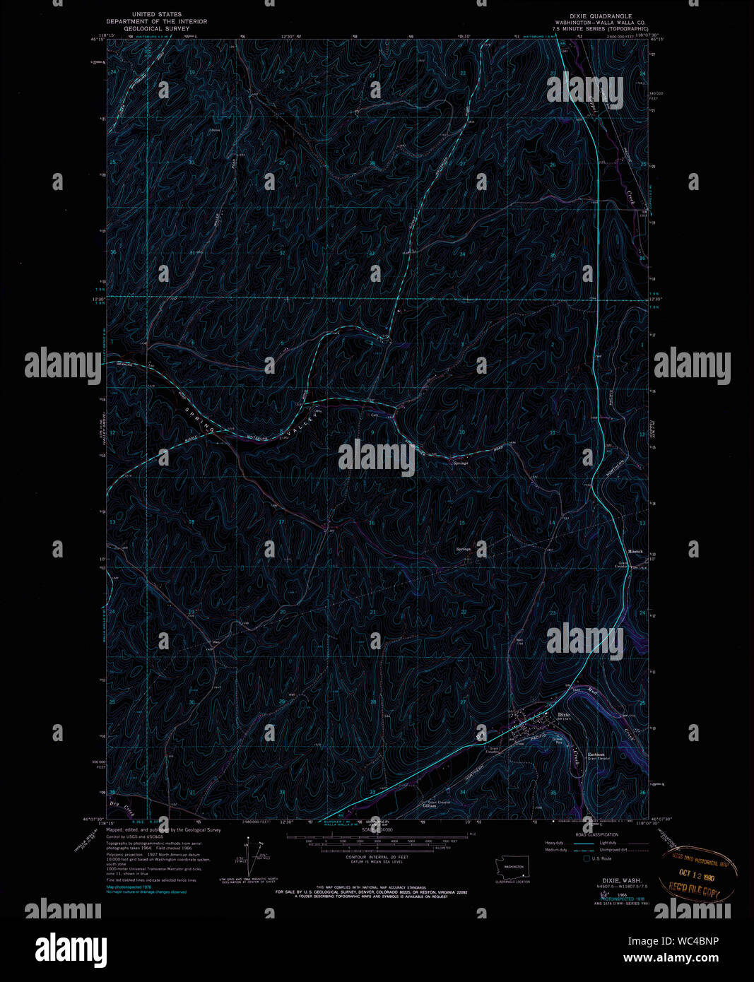 Map of dixie washington state hi-res stock photography and images - Alamy