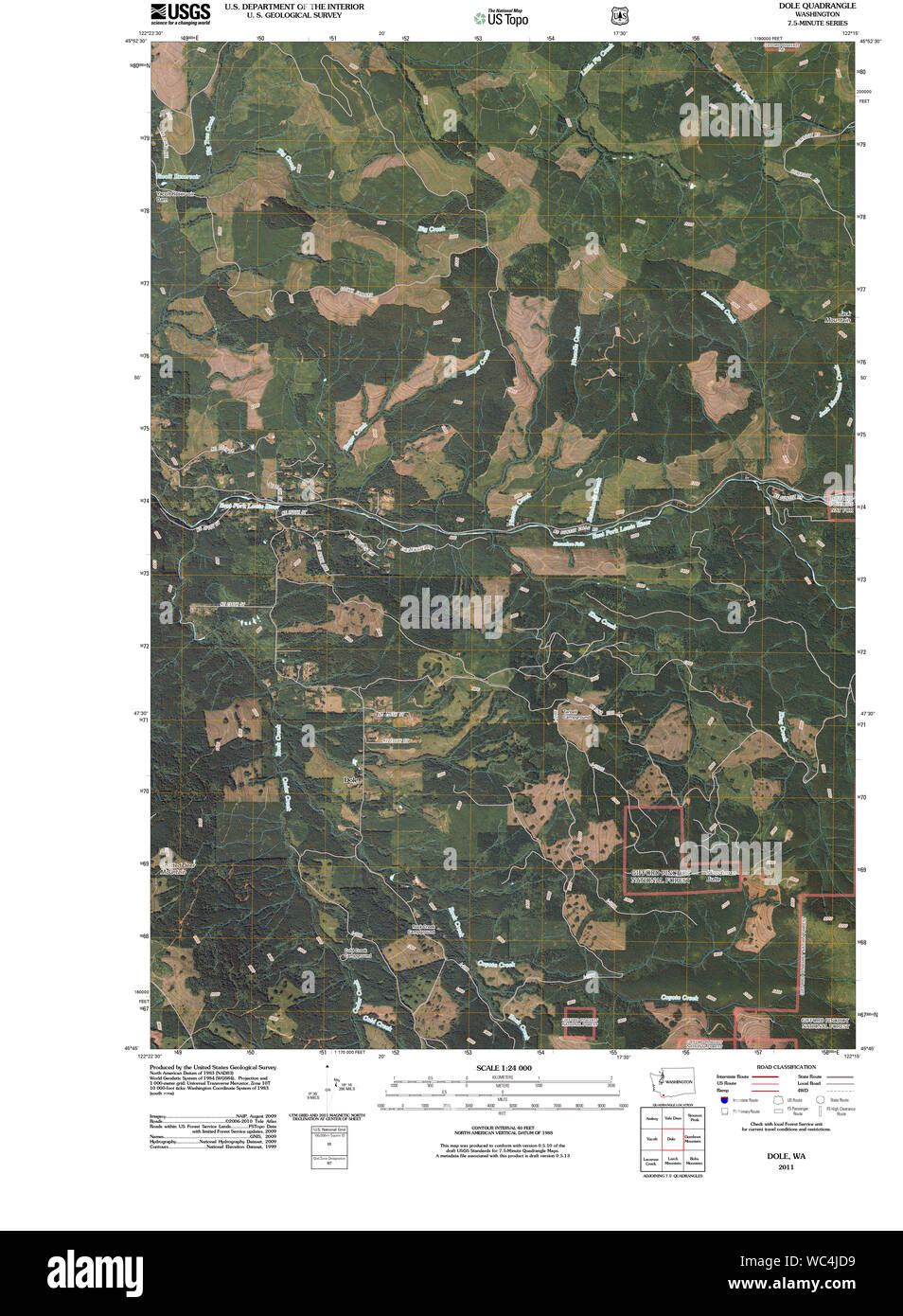 Usgs Washington State Map High Resolution Stock Photography and Images ...