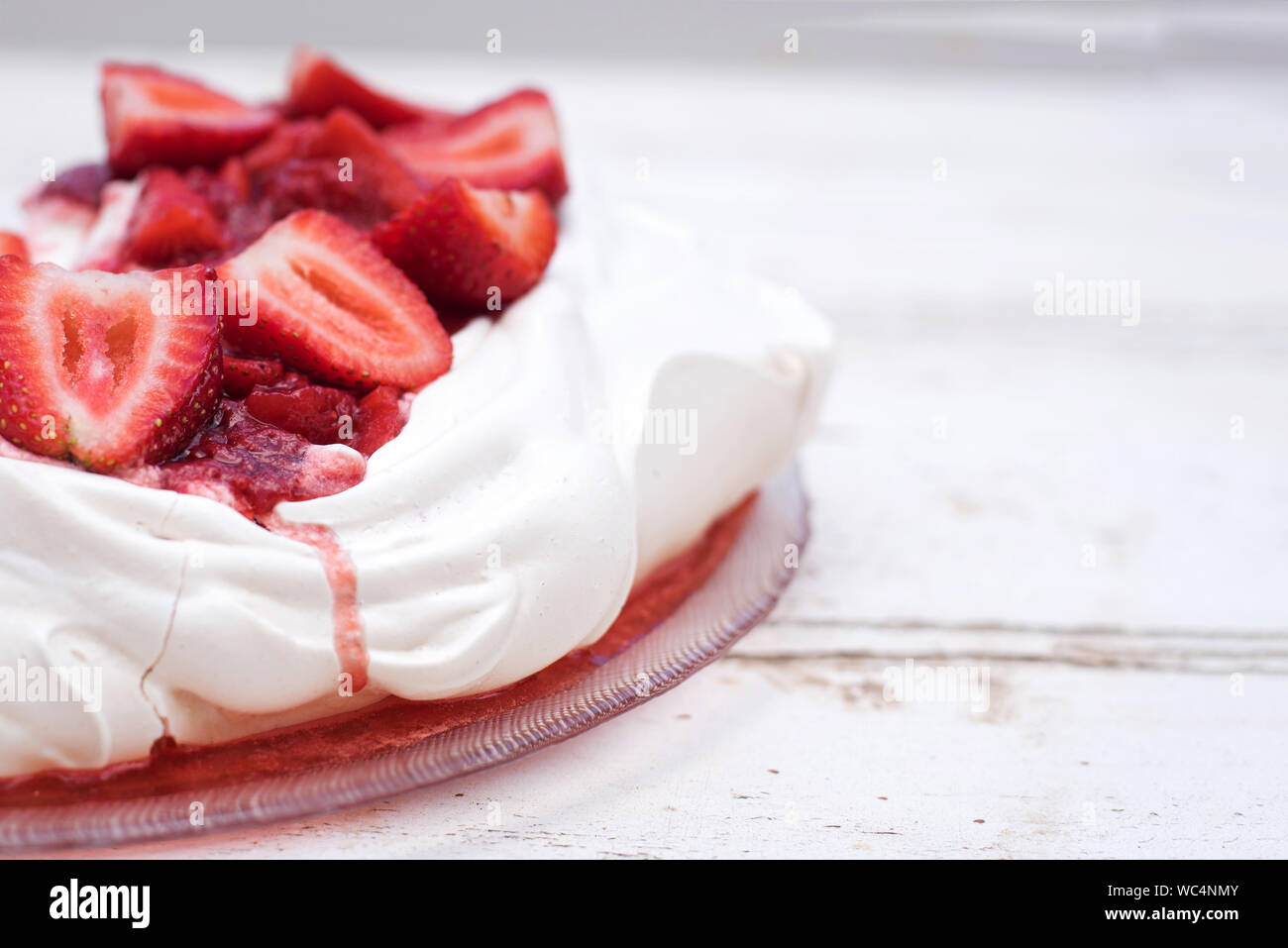 Pavalova cake made at home Stock Photo - Alamy