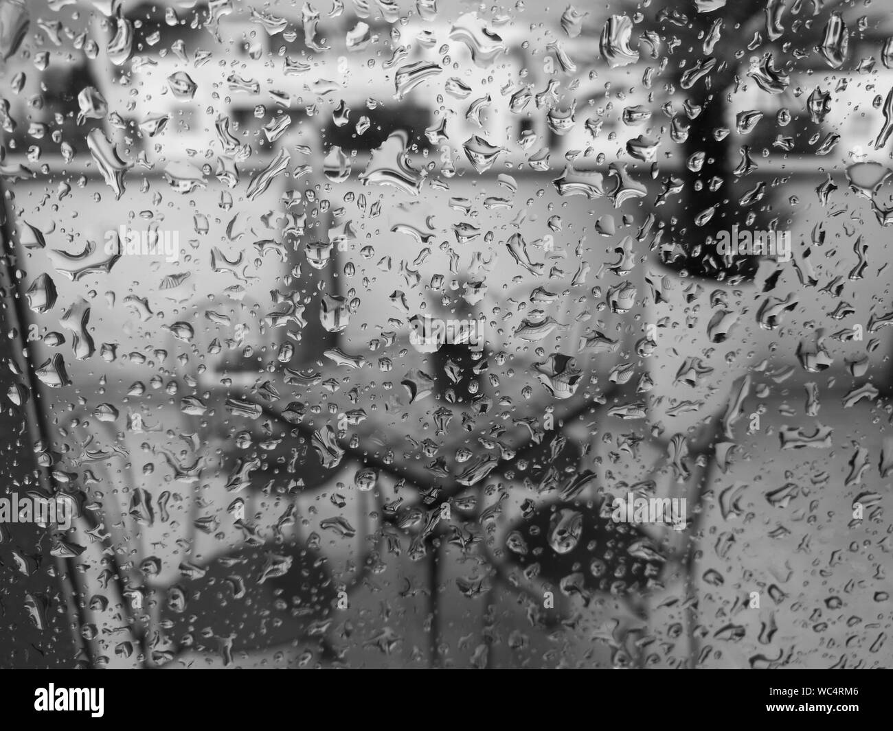 Rain window frame Black and White Stock Photos & Images - Alamy