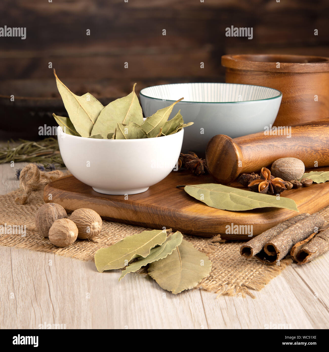 Kitchen bay leaves hi-res stock photography and images - Alamy