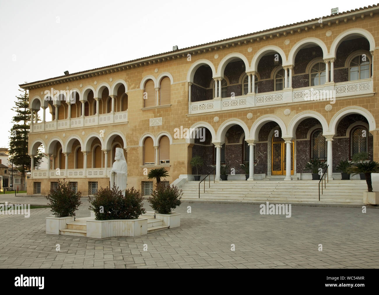 Palace of archbishop and monument to archbishop Leontios of Cyprus in ...