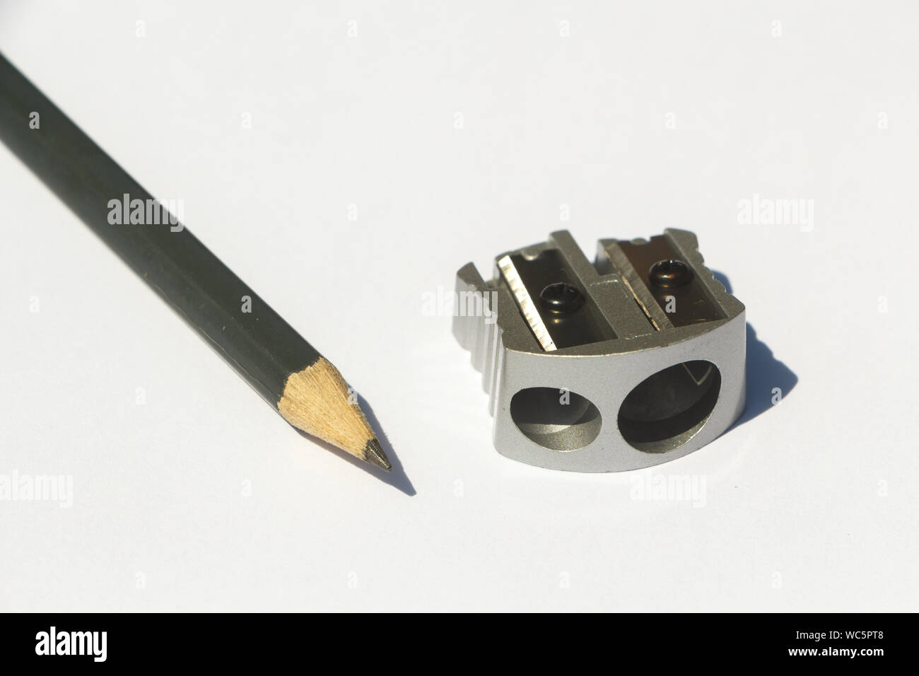 Pencil with sharpener hi-res stock photography and images - Alamy