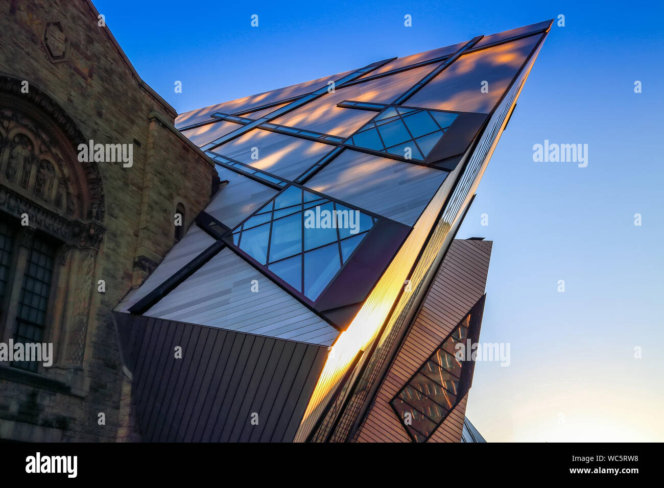 Toronto, Canada-June 5, 2019: The Royal Ontario Museum is a museum of ...