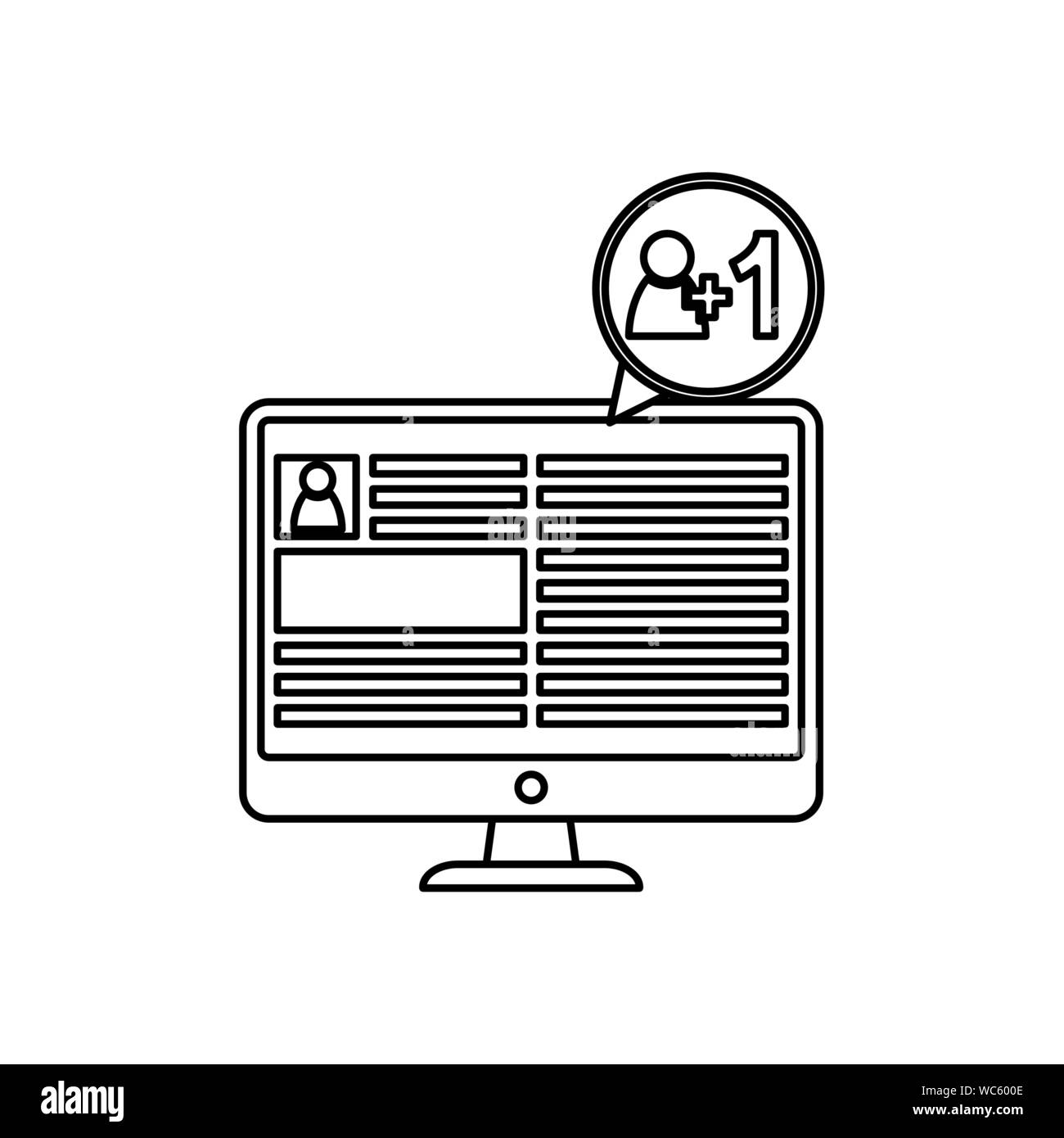 Isolated computer vector design Stock Vector Image & Art - Alamy