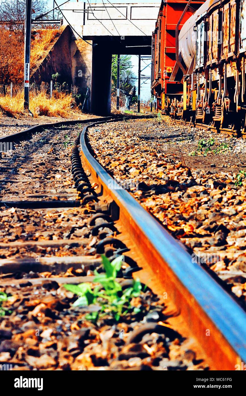 Railroad track train hi-res stock photography and images - Alamy