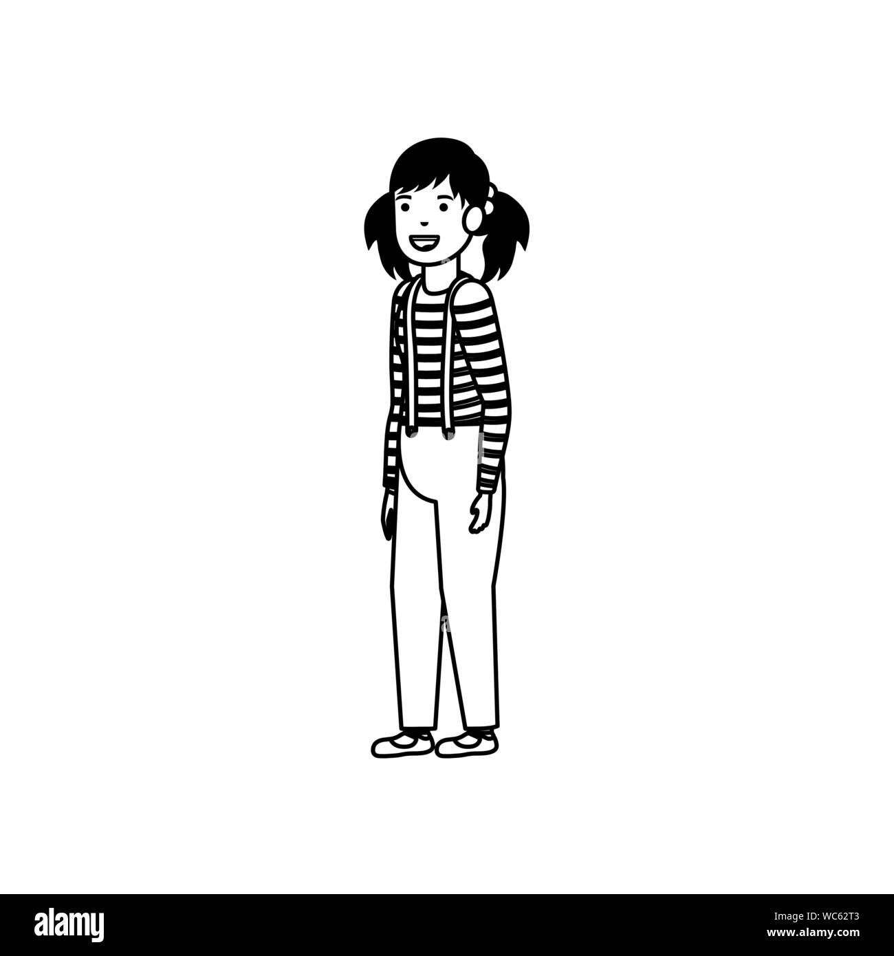 Isolated girl cartoon design Stock Vector Image & Art - Alamy