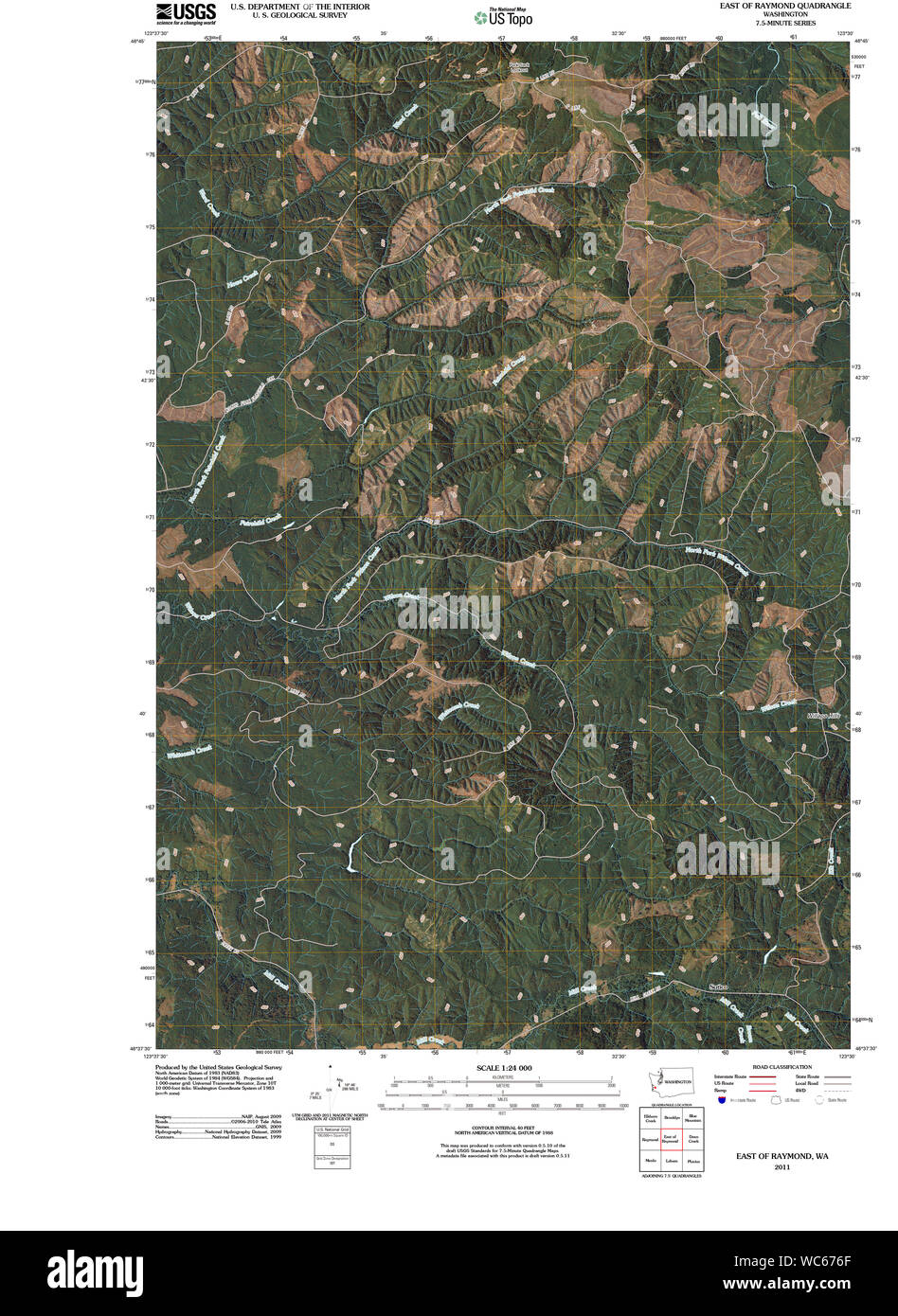 Map of raymond washington hi-res stock photography and images - Alamy