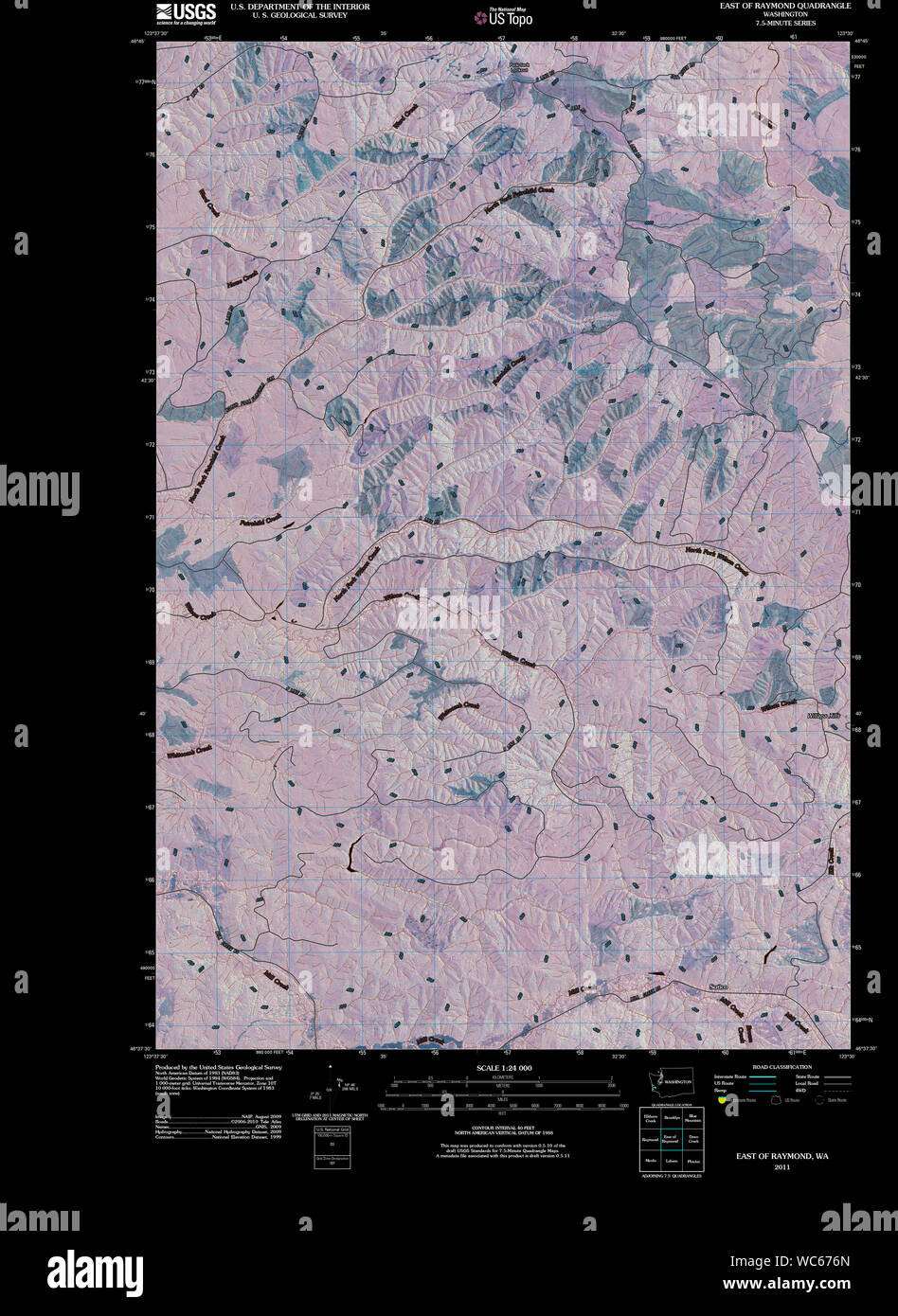 Map of raymond washington hi-res stock photography and images - Alamy