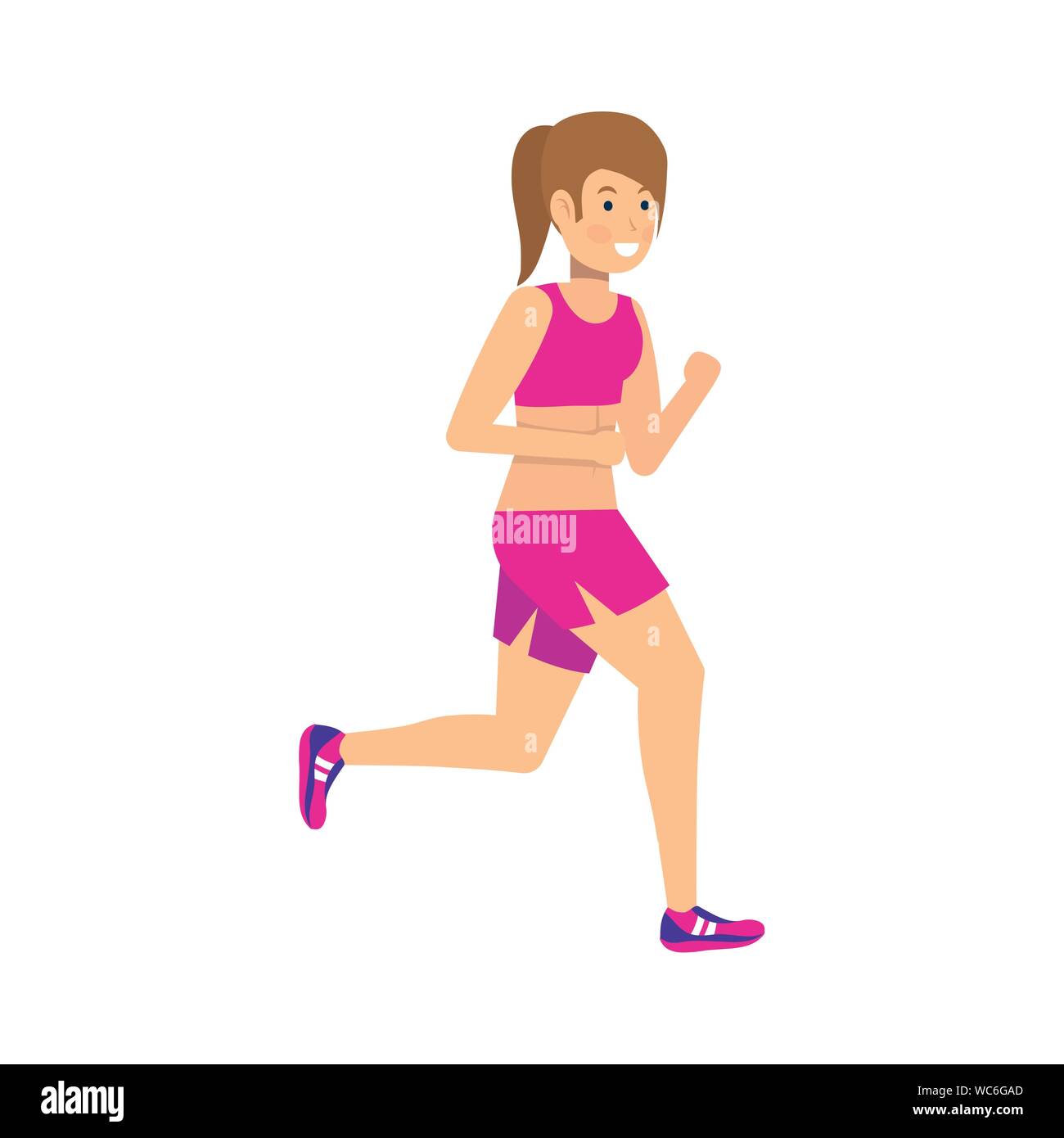 Isolated woman running vector design Stock Vector Image & Art - Alamy