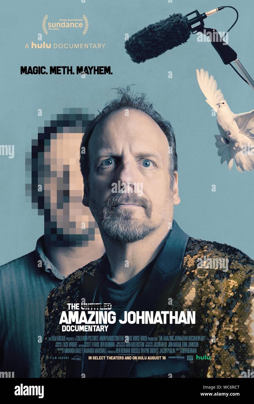 THE AMAZING JOHNATHAN DOCUMENTARY, US poster, from left: director Benjamin Berman, The Amazing ...