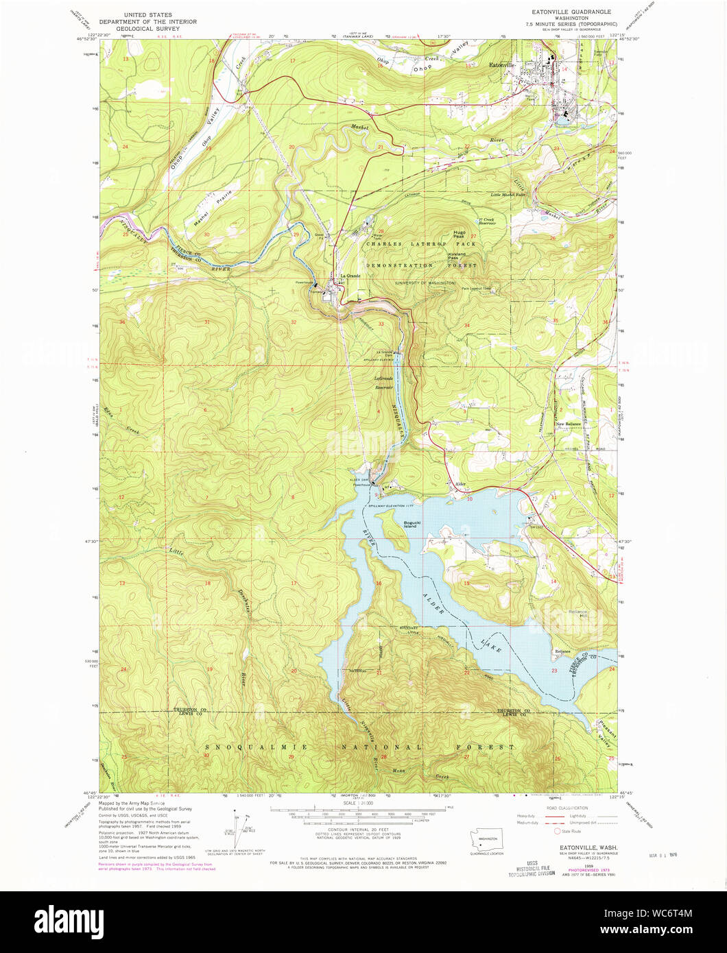 Map of eatonville hi-res stock photography and images - Alamy
