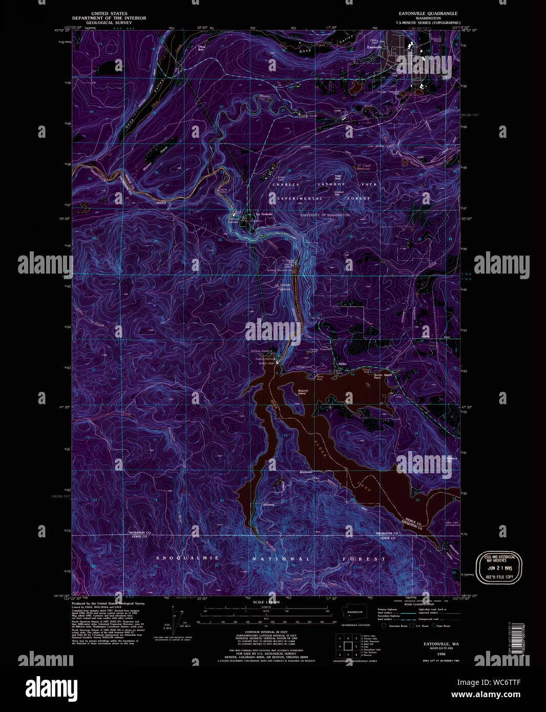 Map of eatonville hi-res stock photography and images - Alamy