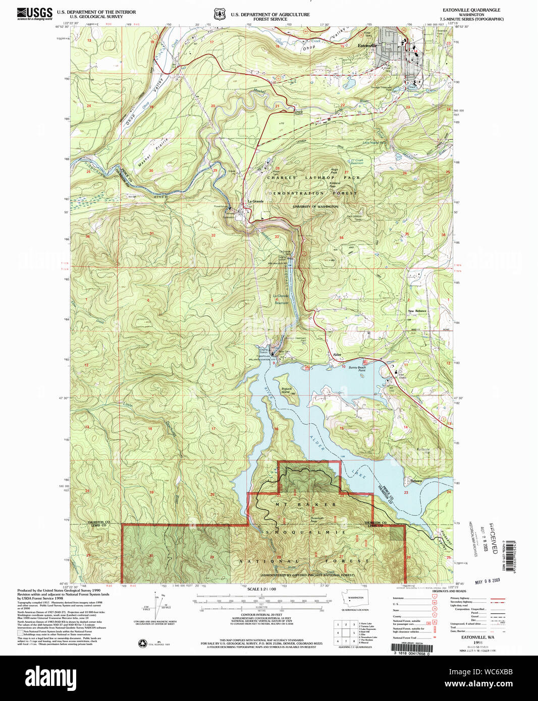 Map of eatonville hi-res stock photography and images - Alamy