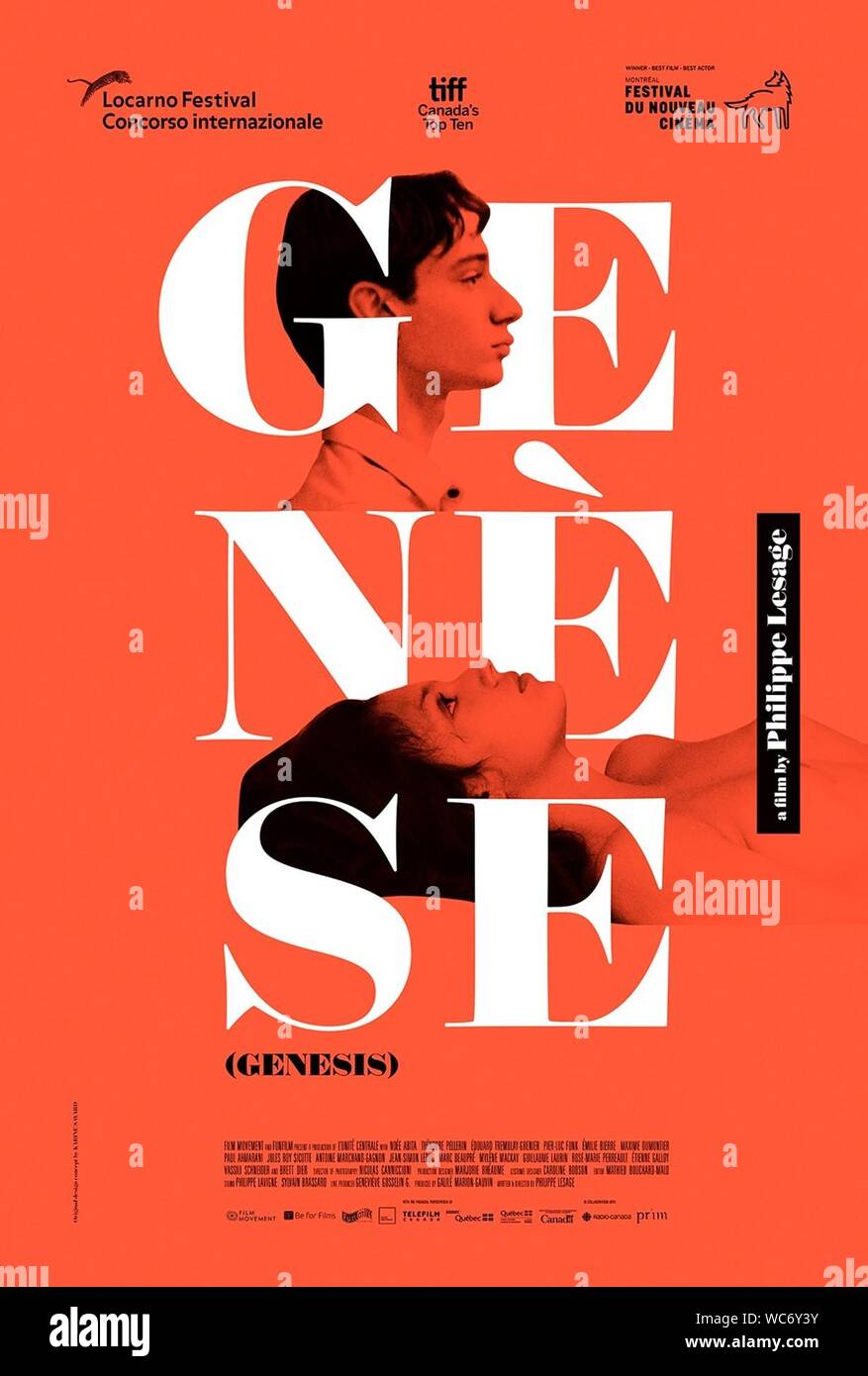 GENESIS, (aka GENESE), US poster, from top: Theodore Pellerin, Noee ...